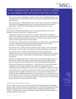 SISG Services - Overview 2016 | PDF | Information Services Industry | Industries