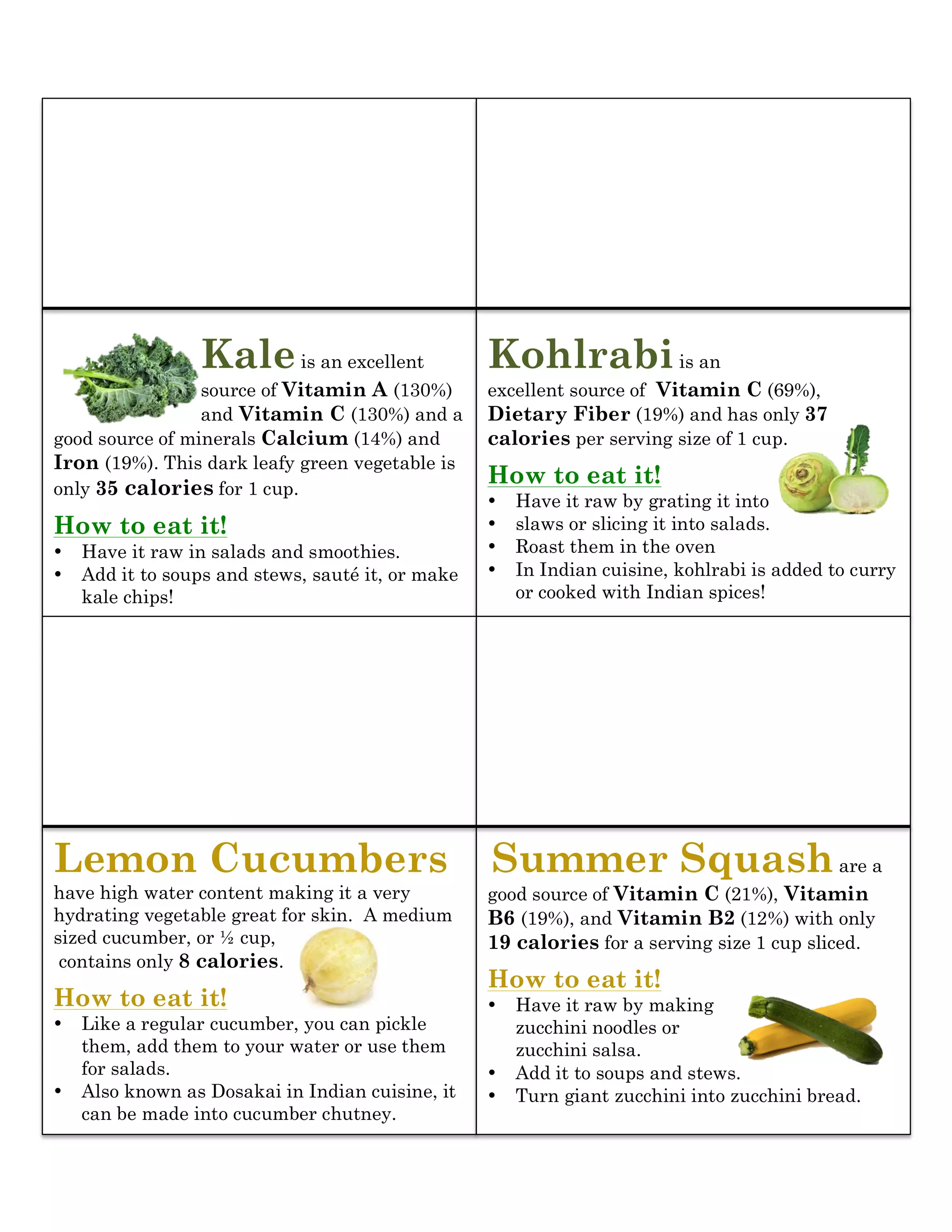 Nutrition cards | PDF