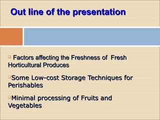 Fresh Cut Fruits and Vegetables | PPT