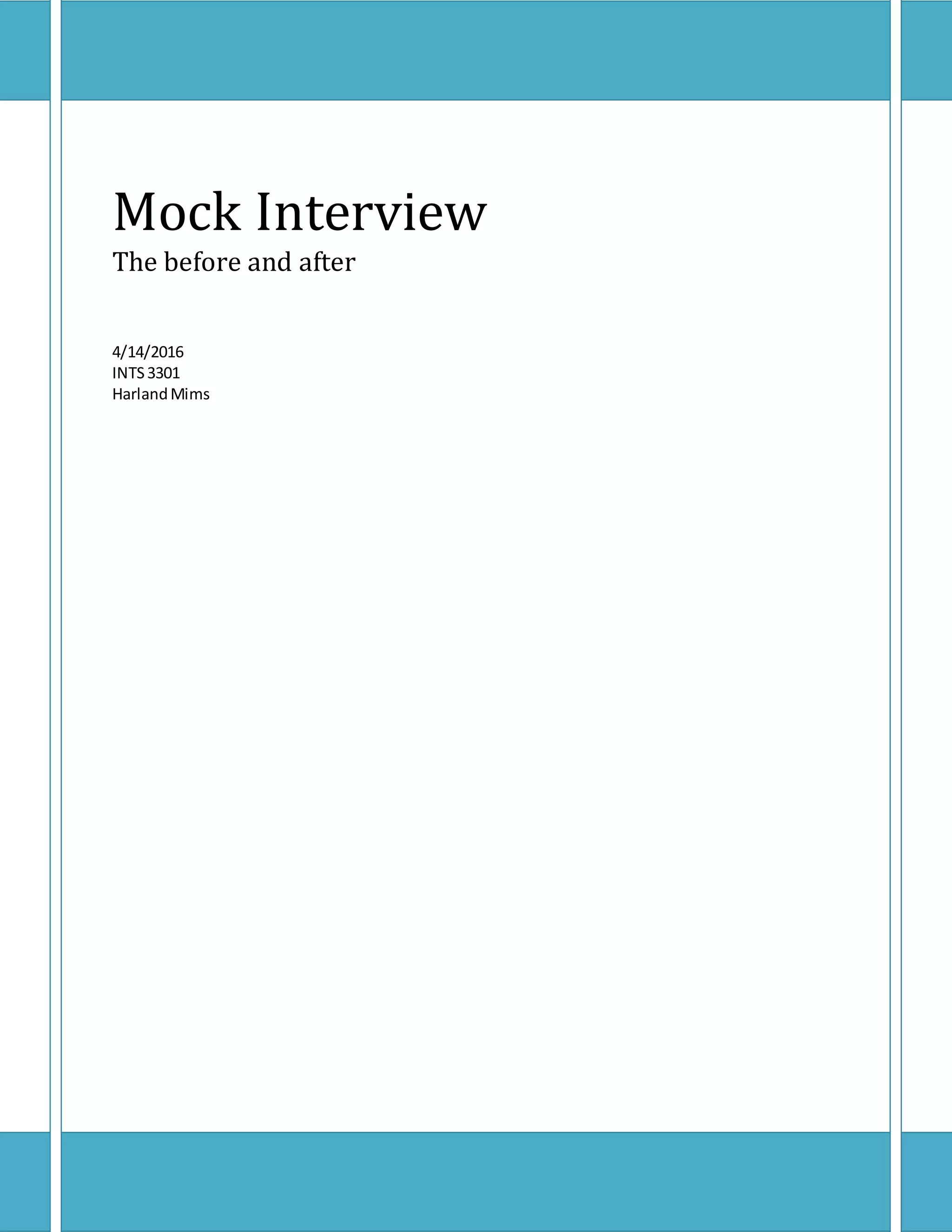 Mock Interview | PDF
