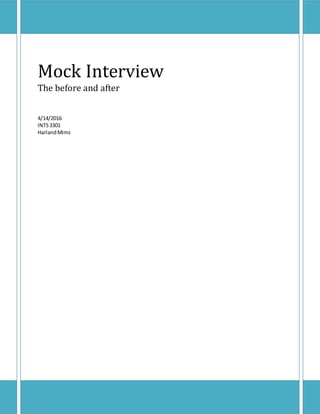 Mock Interview | PDF