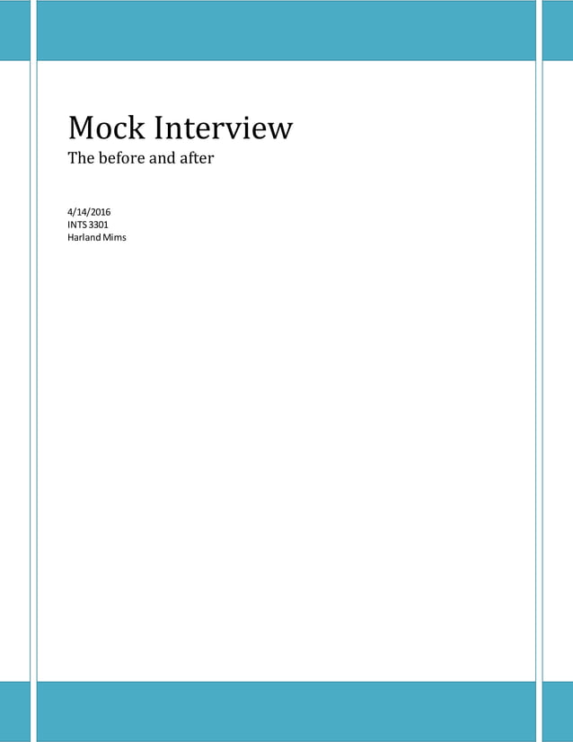 Mock Interview | PDF