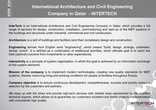 InterTech provides top engineering services in Qatar | PPT
