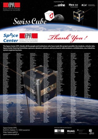 SwissCube Launch Poster_ourThanks_v2 | PDF