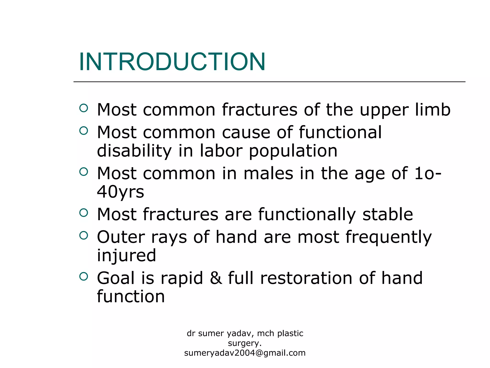 fractures of hand bones | PPT