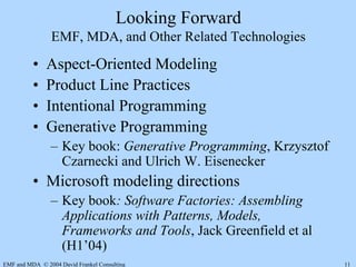 The Eclipse Modeling Framework and MDA | PDF
