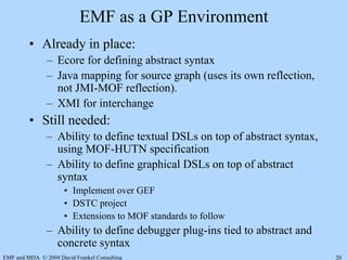 The Eclipse Modeling Framework and MDA | PDF