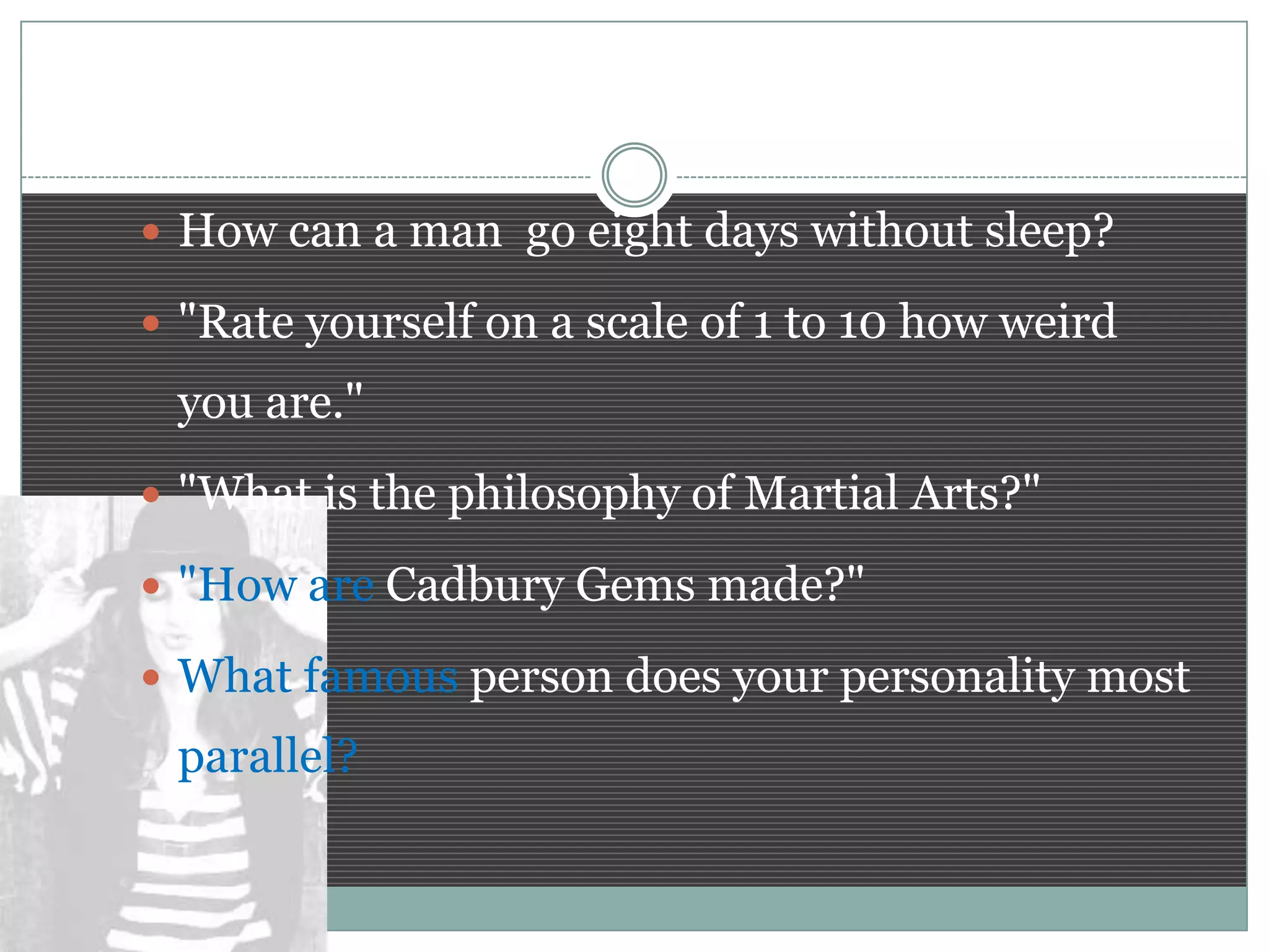 40 Funny Pageant Questions PPT 40 Funny Pageant Questions PPT
