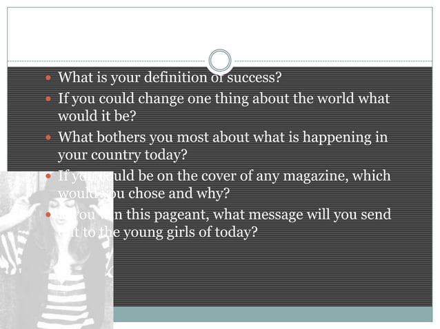 40 funny pageant questions | PPTX