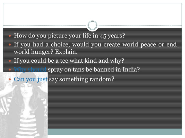 40 funny pageant questions | PPTX