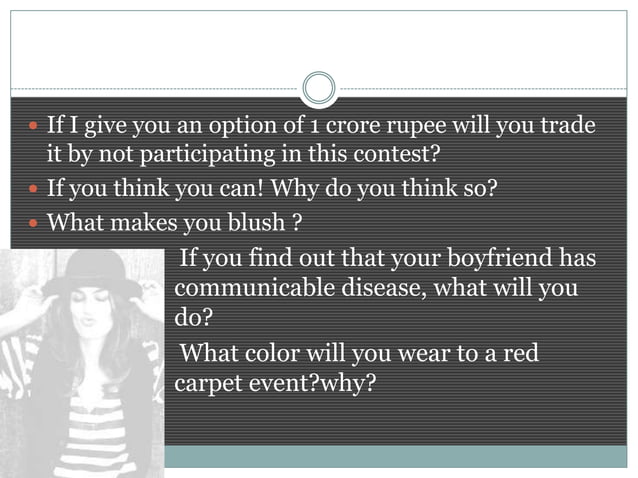 40 funny pageant questions | PPTX