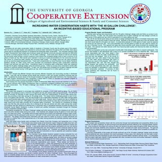 INCREASING WATER CONSERVATION HABITS WITH ‘THE 40 GALLON CHALLENGE’ | PDF