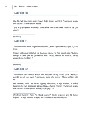 40 hadithet e_imam Neveviut | PDF