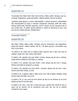 40 hadithet e_imam Neveviut | PDF