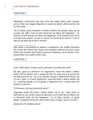 40 hadithet e_imam Neveviut | PDF
