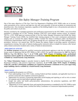 40 Hr Ssm Training Rev 10 09 | PDF
