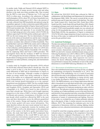 Spartial Profiles and Determinants of Multidimensional Energy Poverty ...