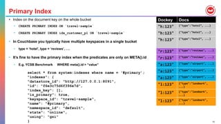 Couchbase N1QL: Index Advisor | PPT