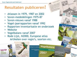 40 jaar Sovon & lustrumquiz - Arend van Dijk | PPT