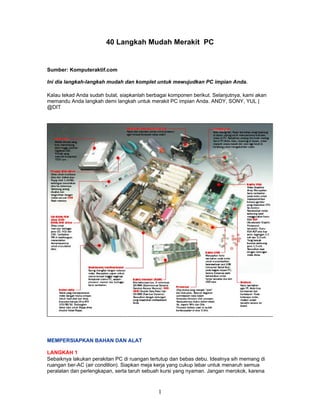 40 langkah mudah merakit pc | PPT