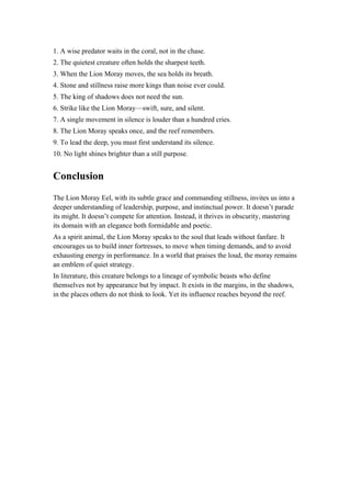 40 Lion Moray Eel Quotes, Sayings, and Proverbs.docx