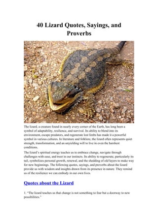 40 Lizard Quotes, Sayings, and Proverbs.docx