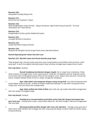 40 nasehat memperbaiki rumah tangga | PDF