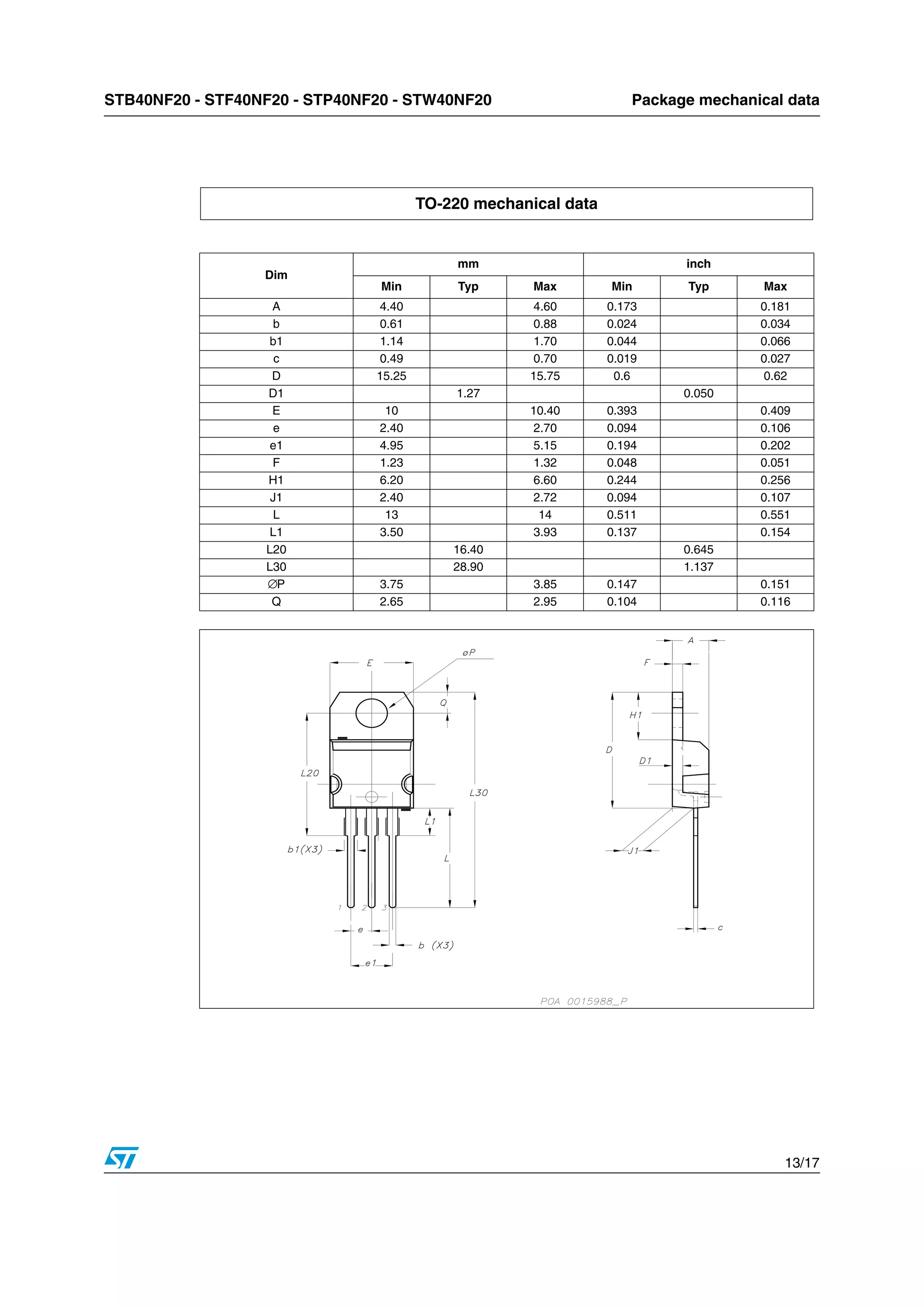 Original N-CHANNEL MOSFET STF40NF20 40NF20 40N20 40A 200V TO-220 New ST ...