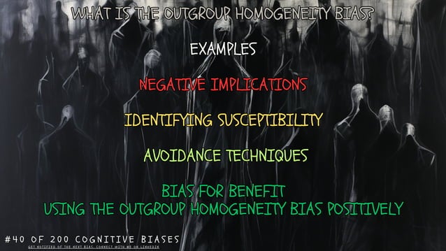 #40 Outgroup Homogeneity Bias Explained | PDF