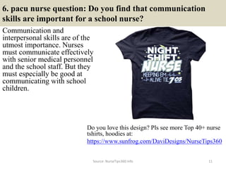 40 pacu nurse interview questions and answers pdf | PPTX