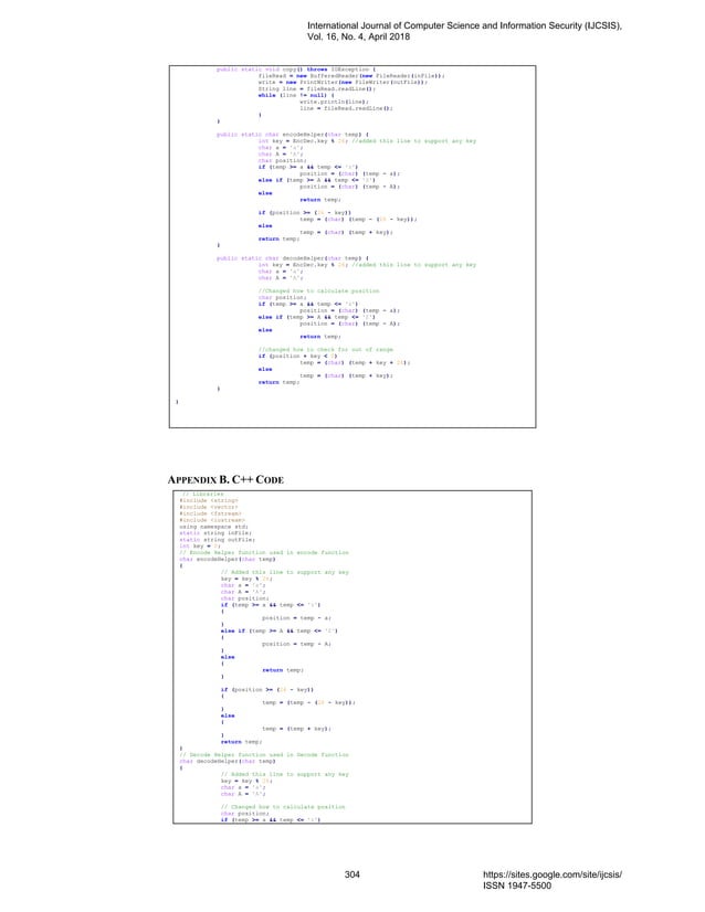 Caesar Cipher Method Design and Implementation Based on Java, C++, and ...