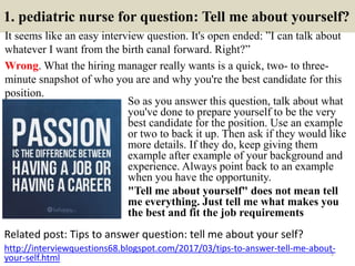 40 pediatric nurse for interview questions and answers pdf | PPTX
