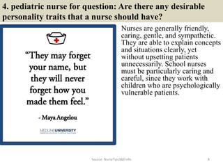 40 pediatric nurse for interview questions and answers pdf | PPTX