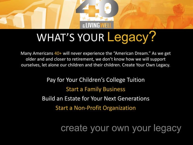 40 Plus Plan Presentation new | PDF | Retirement Planning | Personal ...