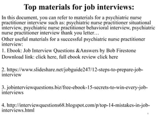 40 psychiatric nurse practitioner interview questions and answers pdf ...