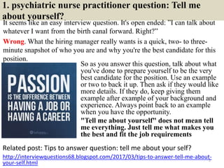 40 psychiatric nurse practitioner interview questions and answers pdf ...