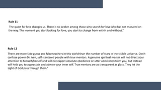 40 rules of love | PPTX