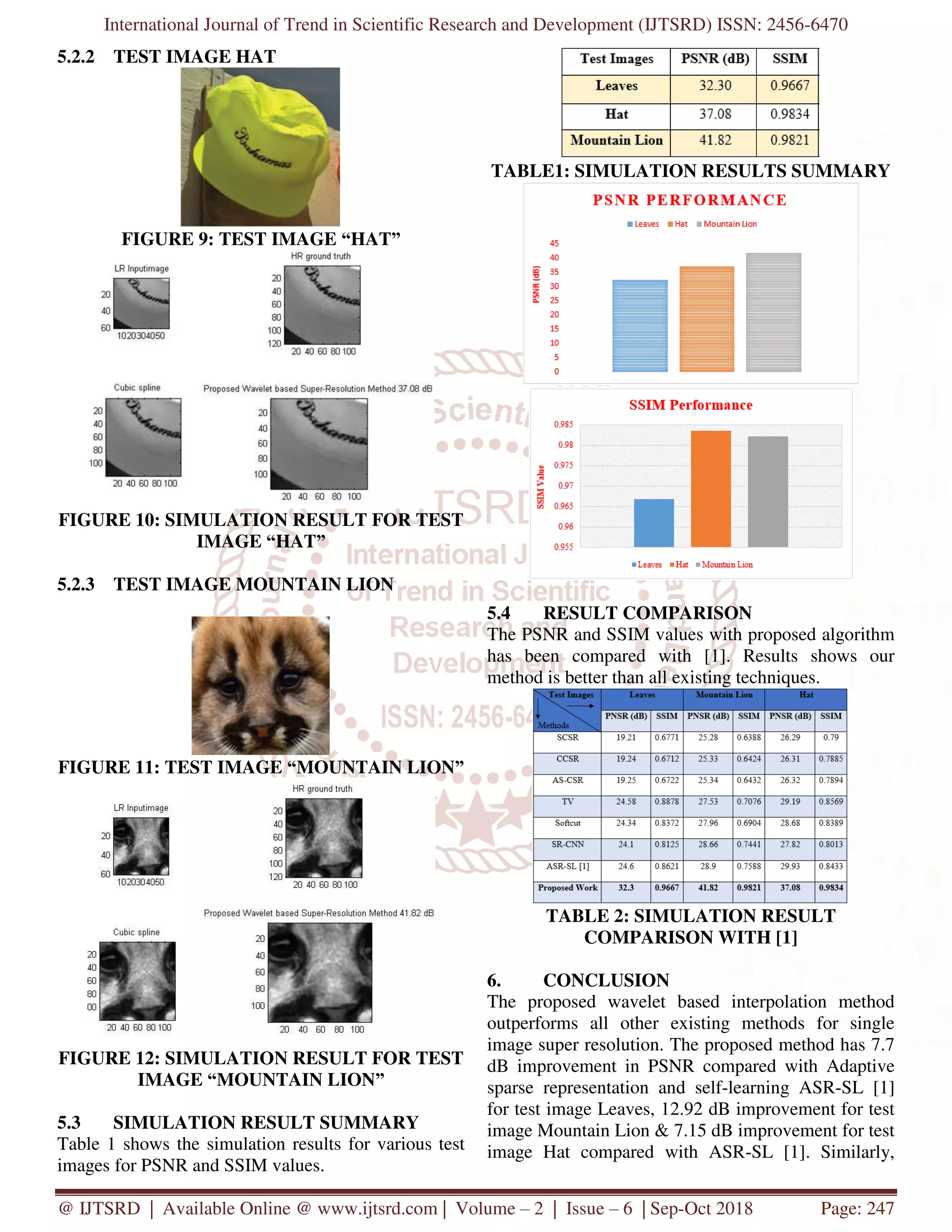 Single Image Super Resolution Using Interpolation And Discrete Wavelet Transform Pdf