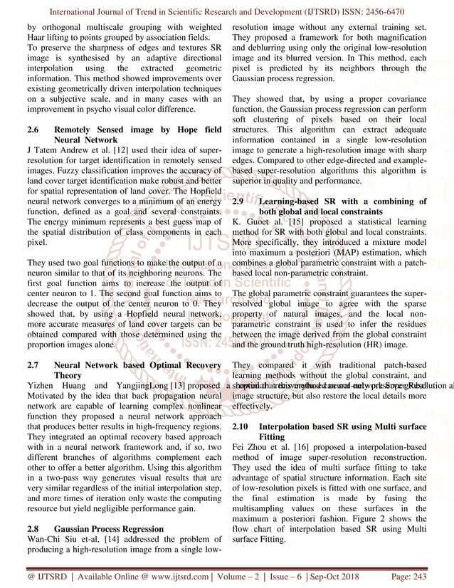 Single Image Super Resolution Using Interpolation And Discrete Wavelet Transform Pdf