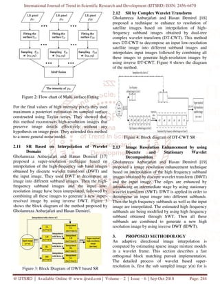 Single Image Super Resolution using Interpolation and Discrete Wavelet Transform | PDF