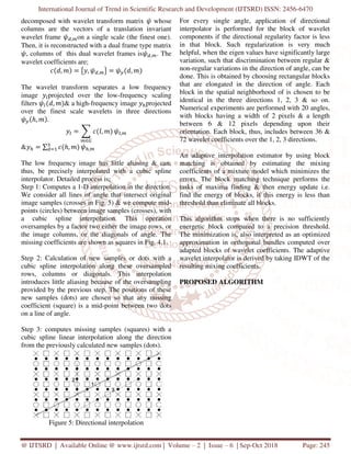 Single Image Super Resolution using Interpolation and Discrete Wavelet Transform | PDF