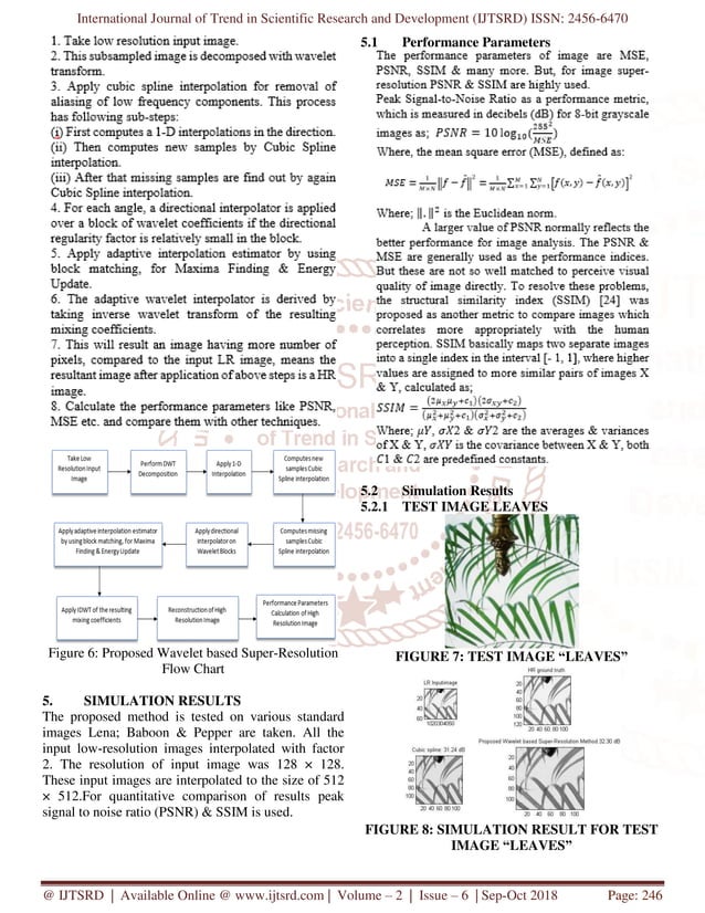 Single Image Super Resolution Using Interpolation And Discrete Wavelet