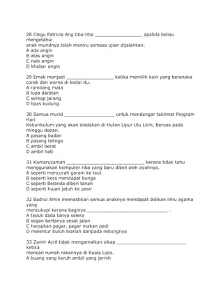 40 soalan latih tubi tatabahasa | DOCX