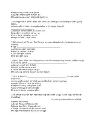 40 soalan latih tubi tatabahasa | DOCX