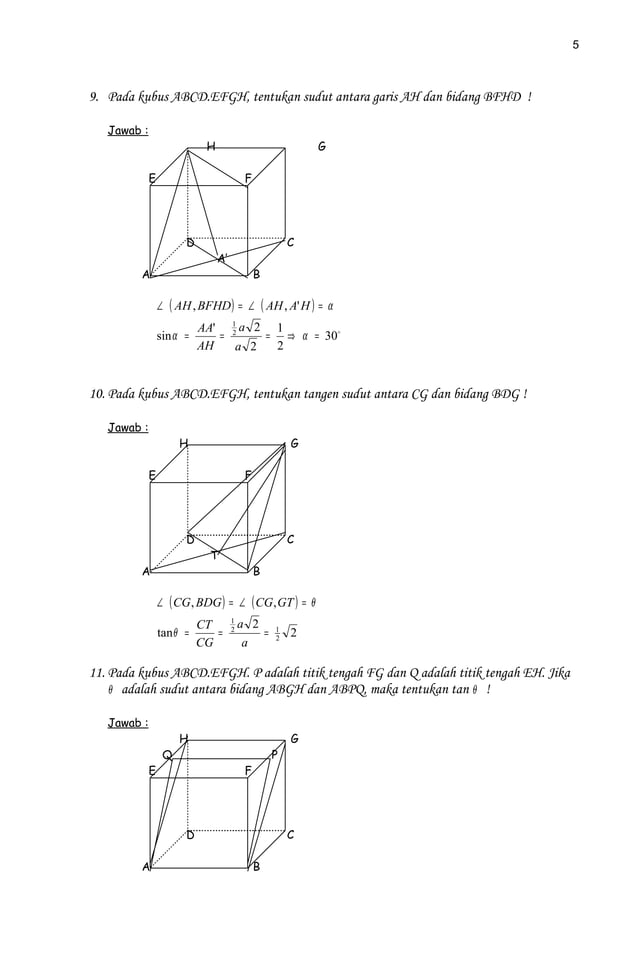 40 soal dan pembahasan dimensi 3 | PDF