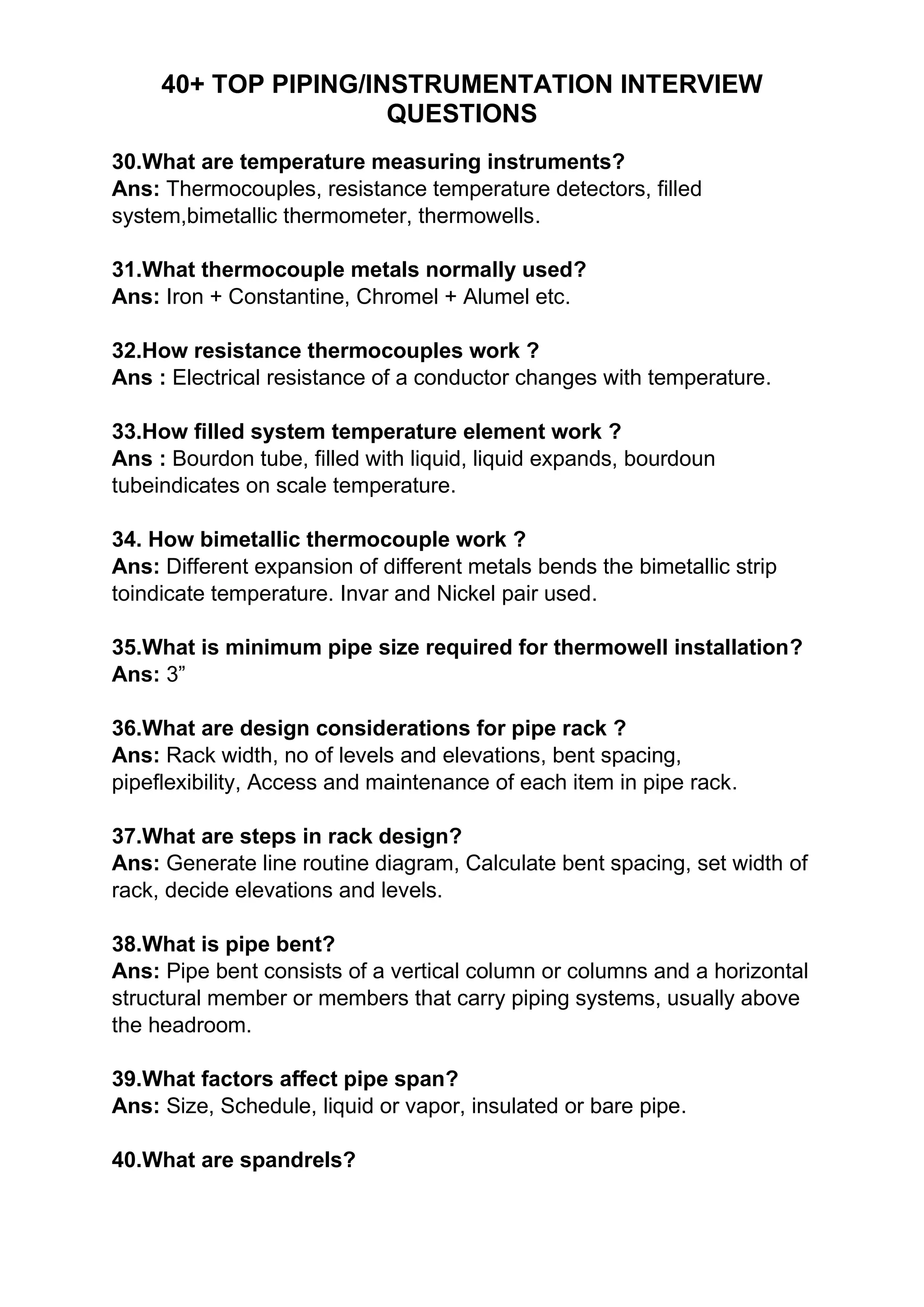 40+ TOP PIPING_INSTRUMENTATION INTERVIEW QUESTIONS.pdf