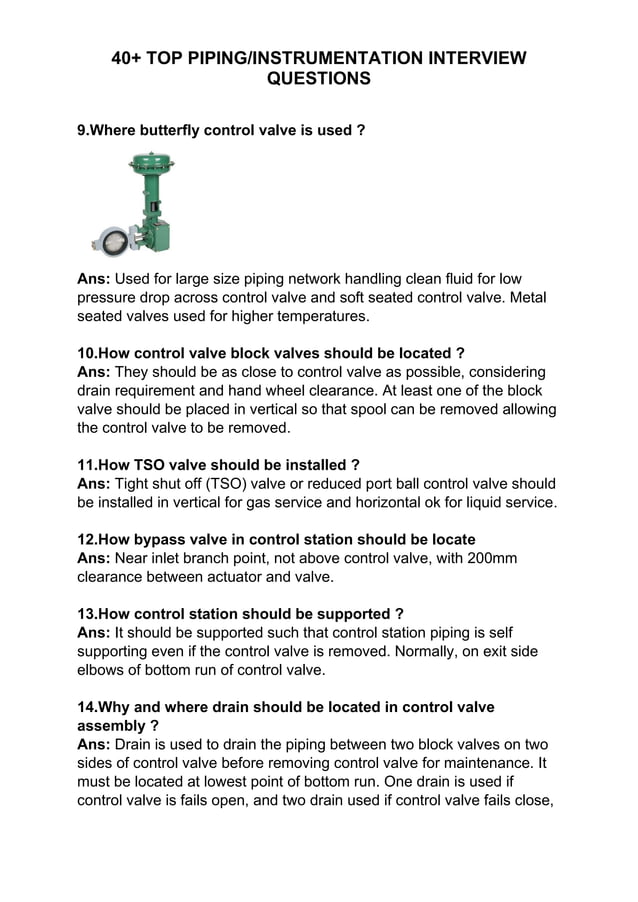 40+ TOP PIPING_INSTRUMENTATION INTERVIEW QUESTIONS.pdf
