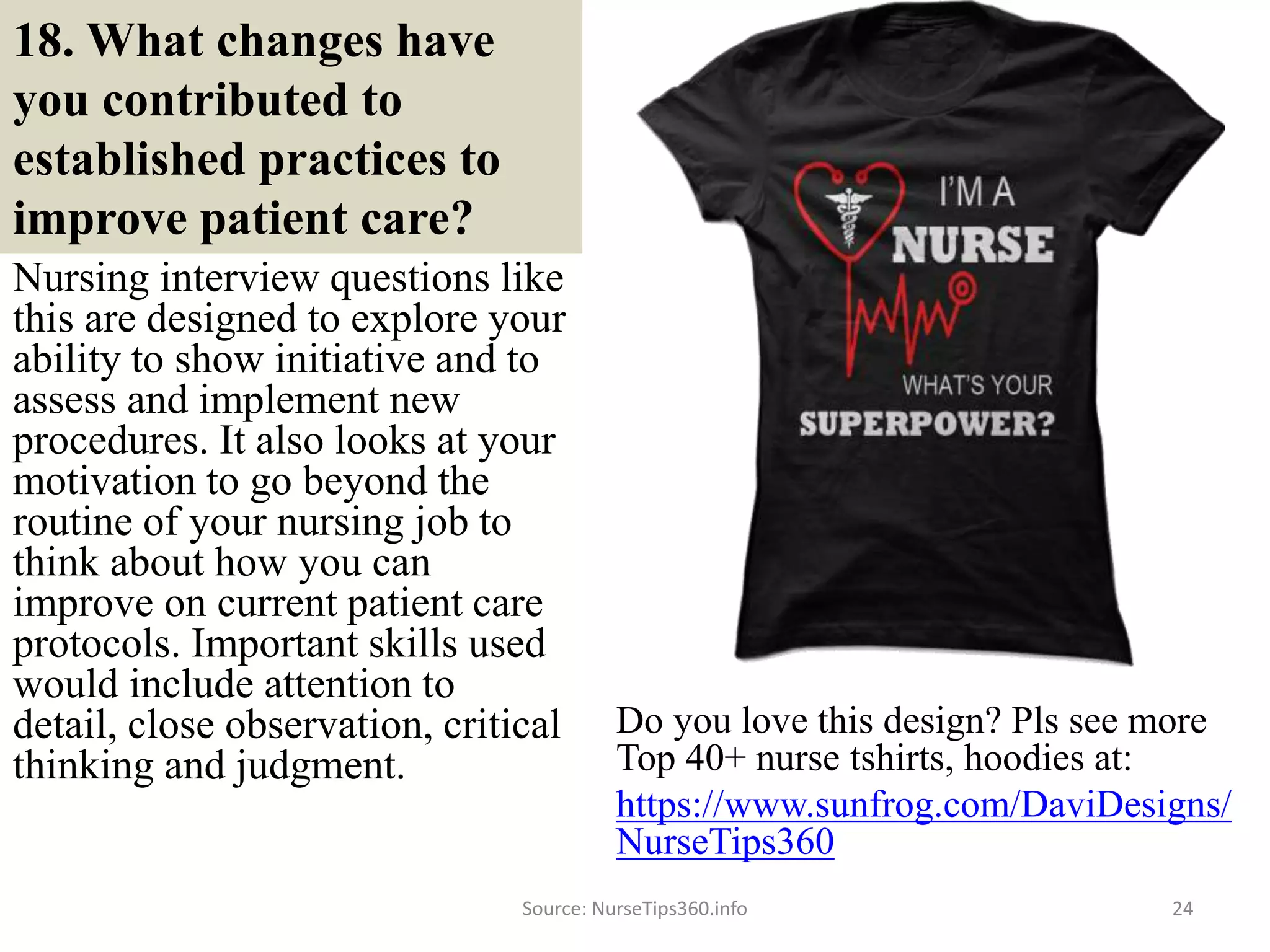 40 triage nurse interview questions and answers pdf | PPTX
