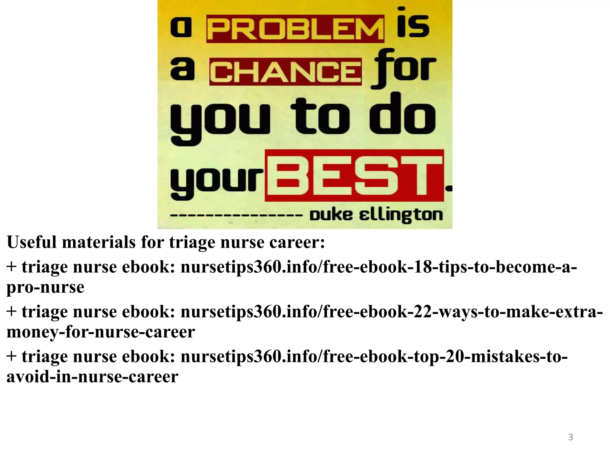 40 triage nurse interview questions and answers pdf | PPTX
