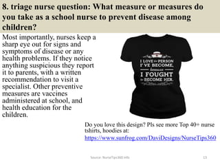 40 triage nurse interview questions and answers pdf | PPTX